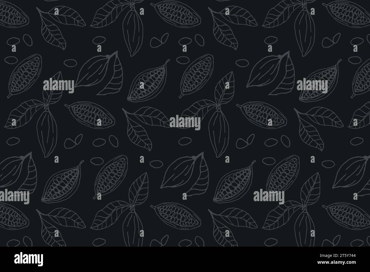 Cocoa bean chocolate background Black and White Stock Photos & Images ...