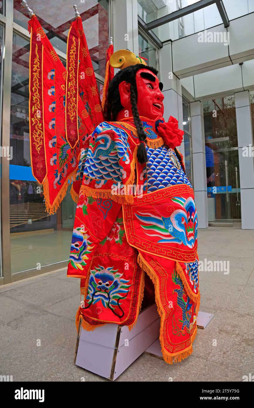 chinese drama character sculpture, closeup of photo Stock Photo - Alamy