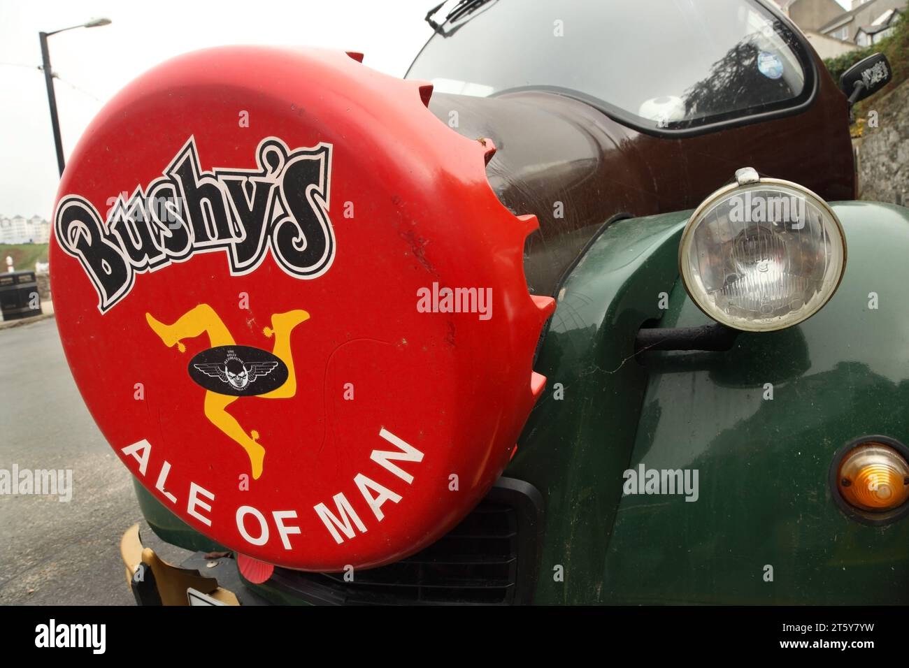 Promotional beer bottle car, based on a Citroen 2CV, for Bushy's ...