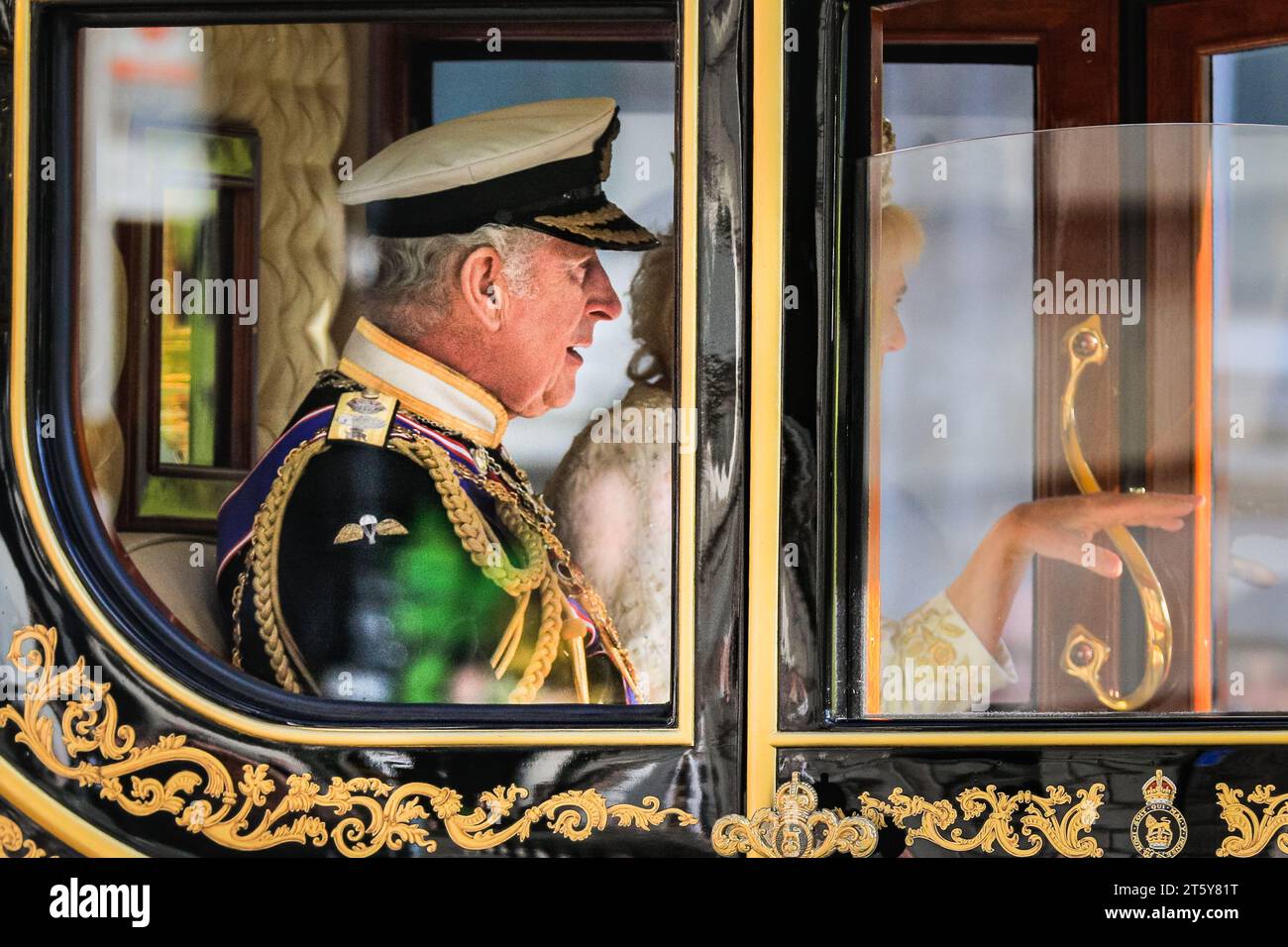 London, UK. 07th Nov, 2023. HRH King Charles III and Queen Camilla in ...