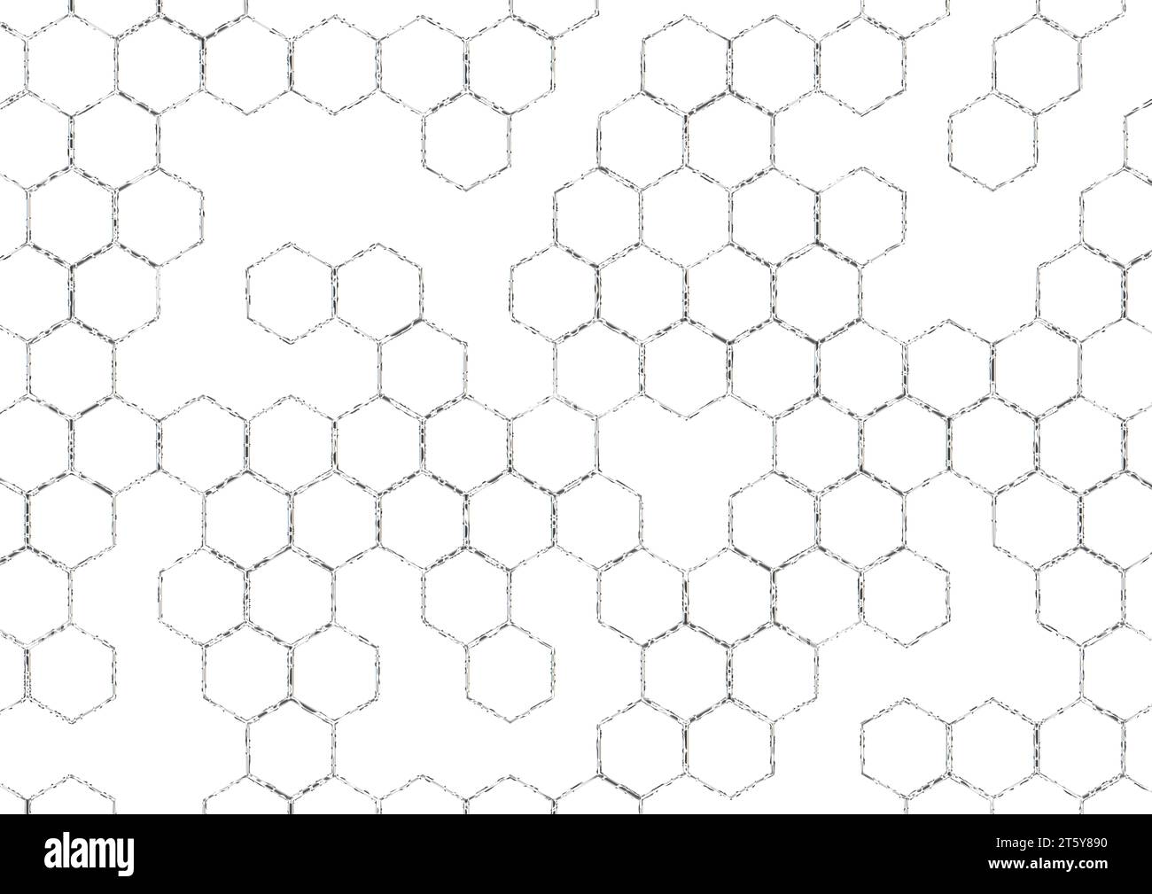 Hexagonal background with blank spaces. Cells with gray scale borders ...