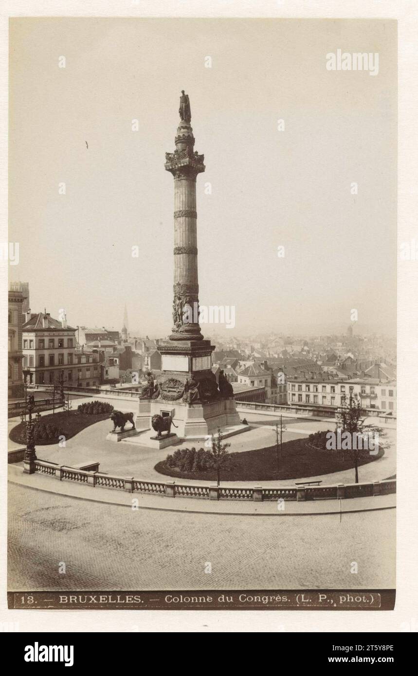 Congress column in Brussels, Louis Antoine Pamard, 1860 - 1890 Stock ...