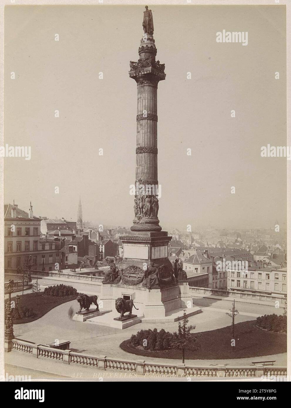 Congress column in Brussels, Louis Antoine Pamard, 1860 - 1890 Stock ...
