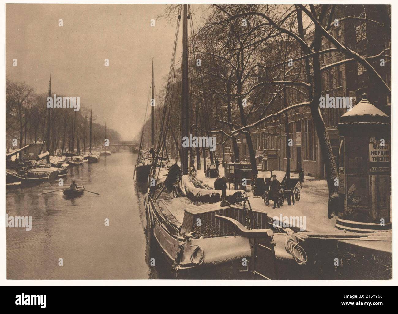 View over the Prinsengracht in Amsterdam, anonymous, 1890 - 1910 Stock ...