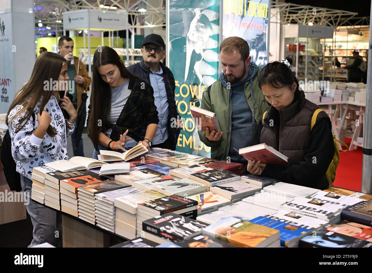 Zagreb, Croatia. 07th Nov, 2023. People visit the 45th International ...