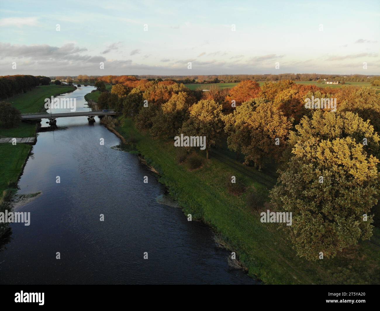 Dutch dike during a sunny autumn day Stock Photo - Alamy