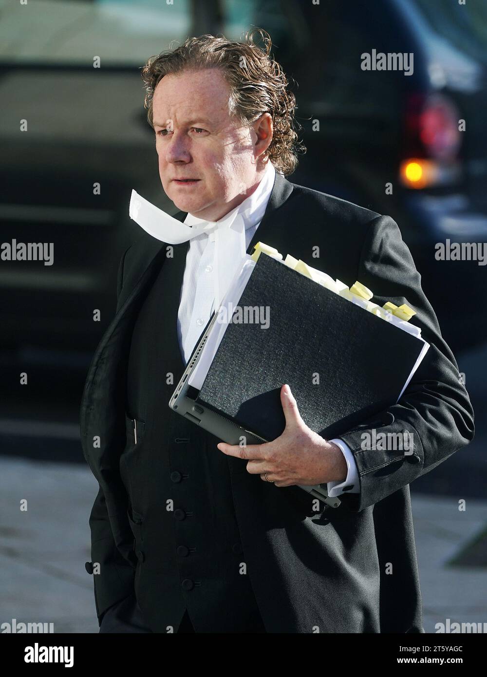 File photo dated 03/11/23 Defence counsel Michael Bowman SC arriving at ...