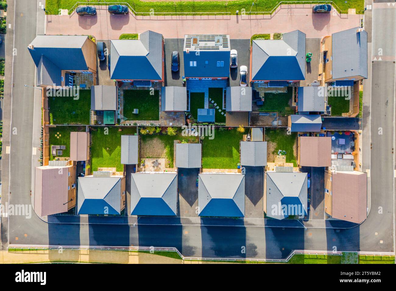 New build development Stock Photo - Alamy