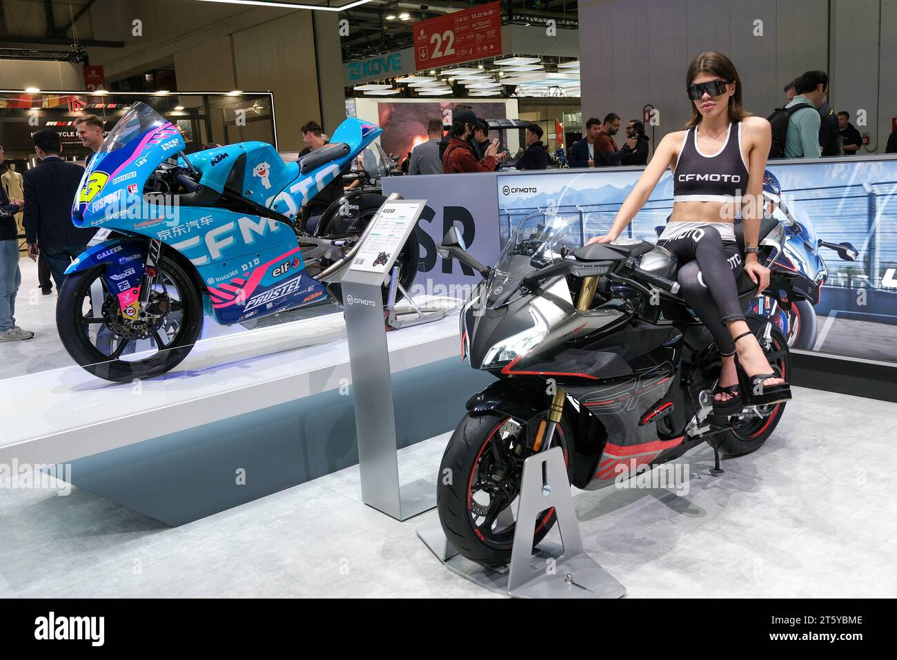 Milan, Italy. 07th Nov, 2023. CF Moto racing bike exposed at 80th edition of EICMA - Milan ...