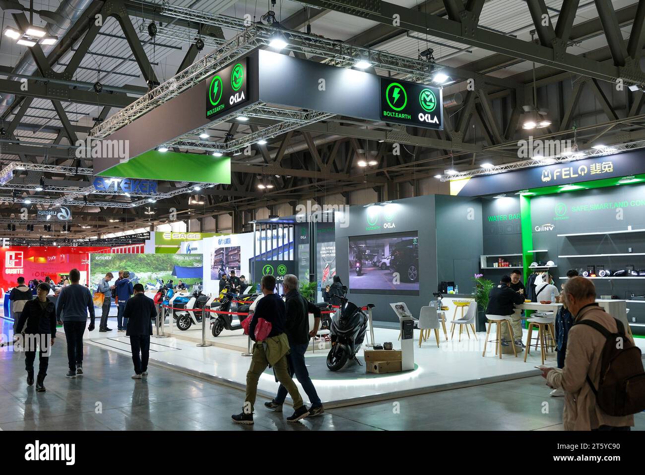 Milan, Italy. 07th Nov, 2023. General view of pavilion at 80th edition ...