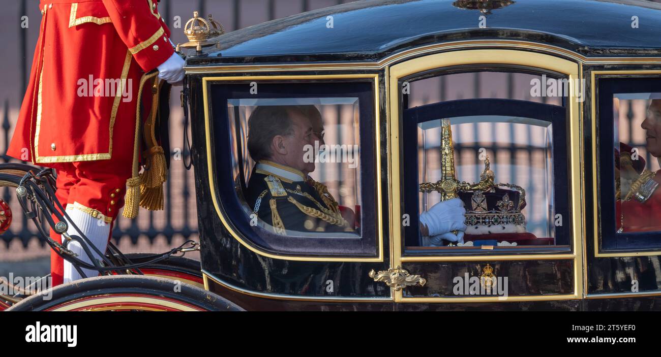 London, UK. 7th Nov, 2023. Pomp and Ceremony as HM King Charles III ...