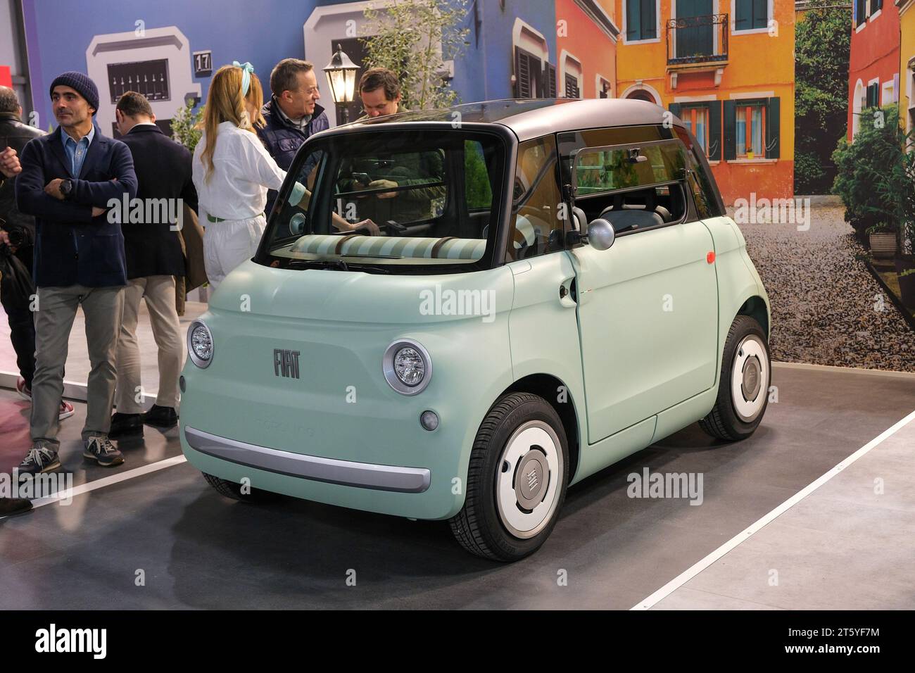 FIAT Topolino electric mini-car exposed at 80th edition of EICMA ...