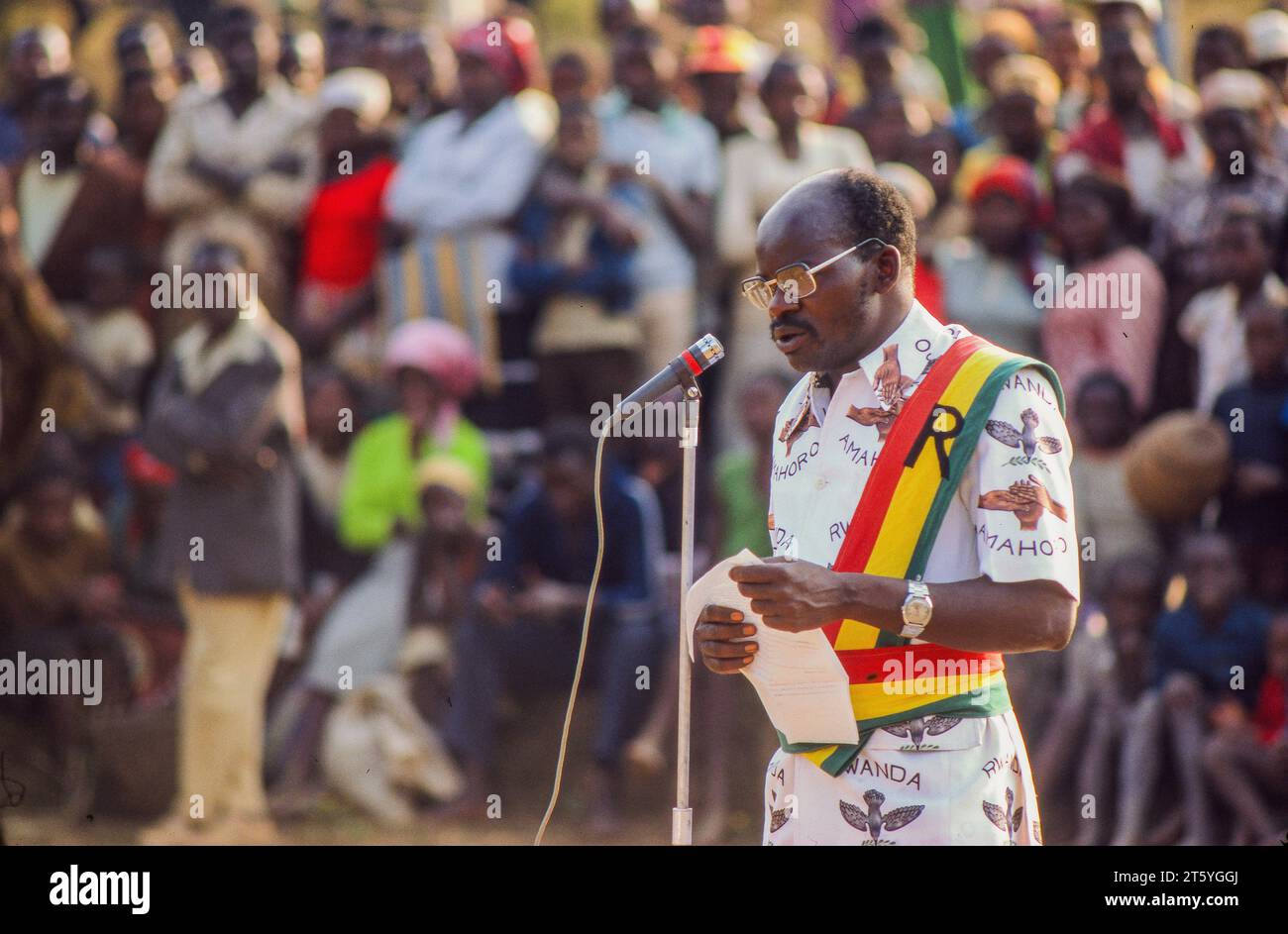 Rwanda, Kirinda; Inauguration of a water pipeline that was constructed ...