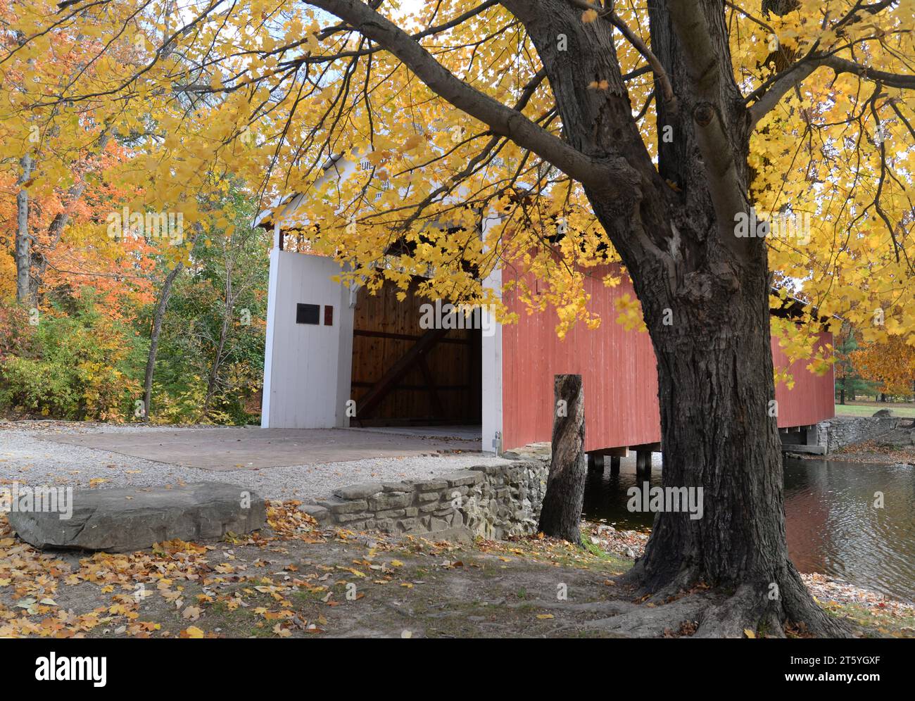 Irishman Bridge, Fowler Park, Terre Haute, Indiana Stock Photo - Alamy
