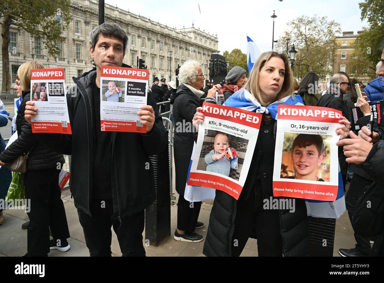 London, UK. 7th Nov, 2023. Pro-Israeli vigil for Israeli kidnapped ...