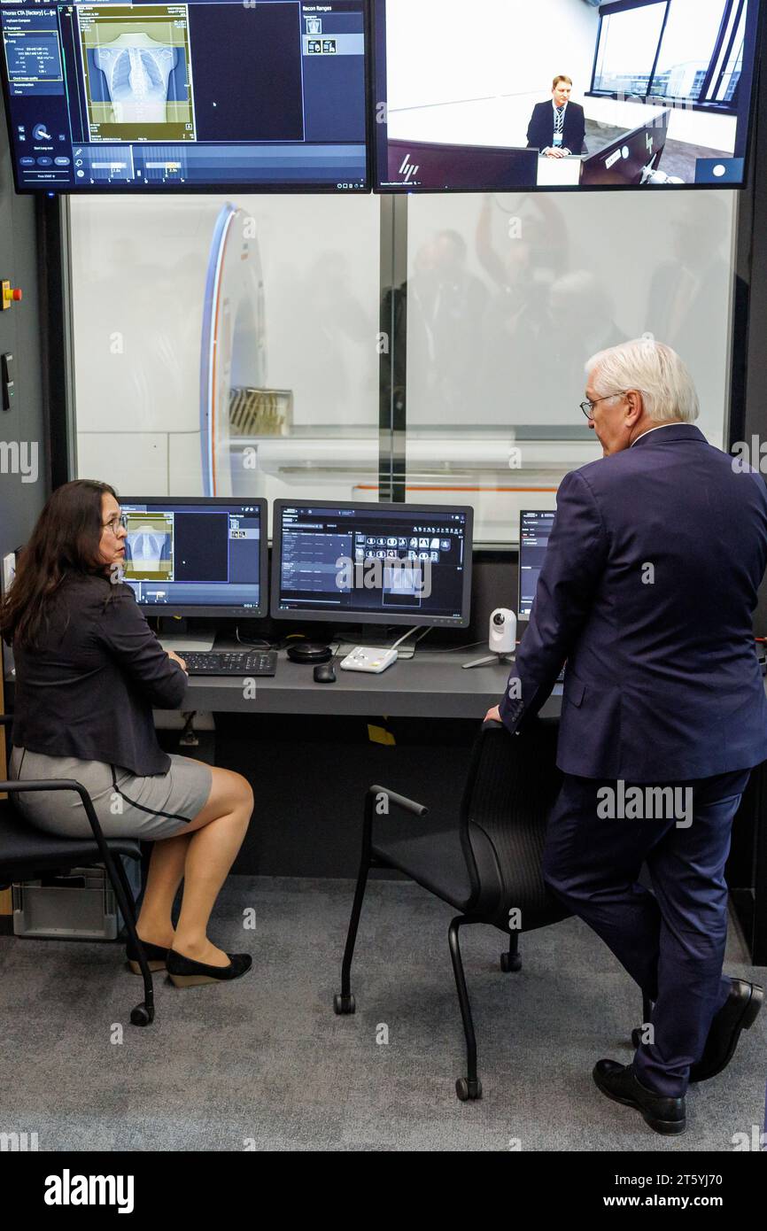 07 November 2023, Bavaria, Erlangen: Gudrun Russinger, Head of CT Training for Clinical Users at ...