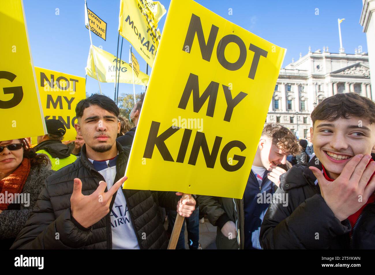 Anti monarchy sign hi-res stock photography and images - Alamy