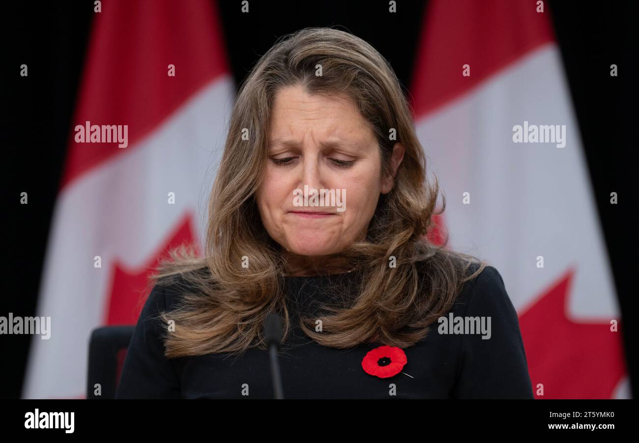 Ottawa, Canada. 07th Nov, 2023. Deputy Prime Minister and Minister of ...
