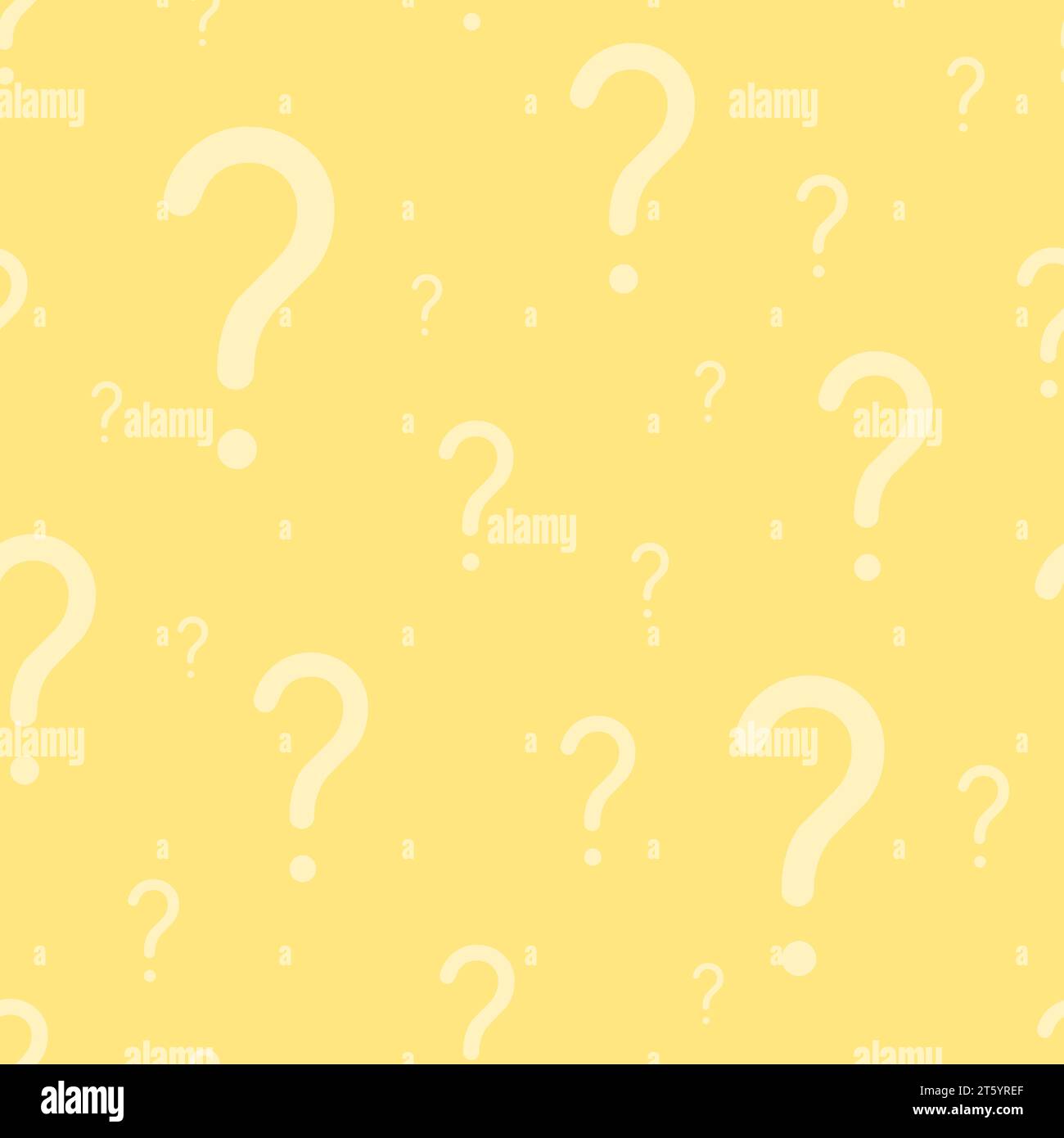 Question Marks Seamless Pattern Vector Question Background For Online Survey Or Quiz Yellow