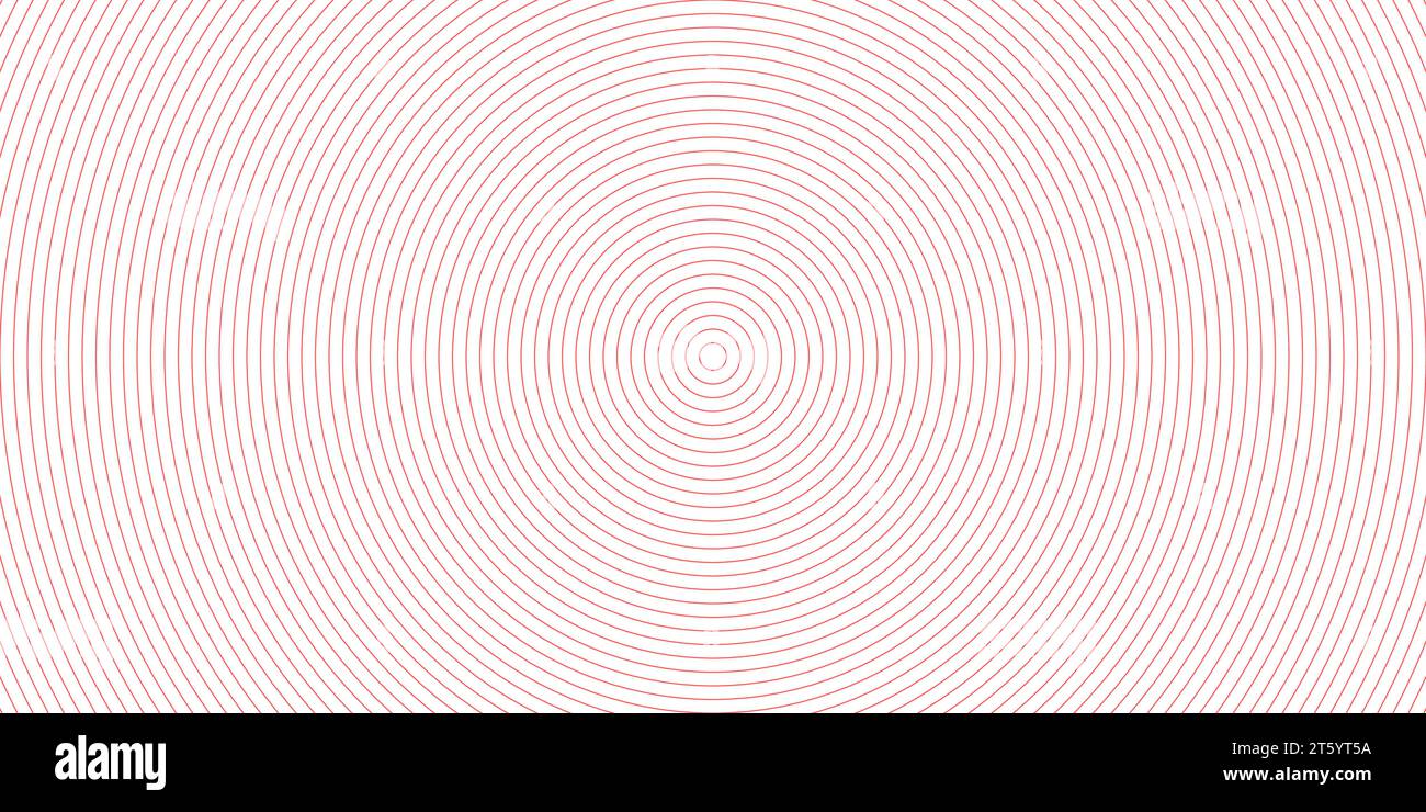 Concentric circles vector template. Dynamic rings pattern for social ...
