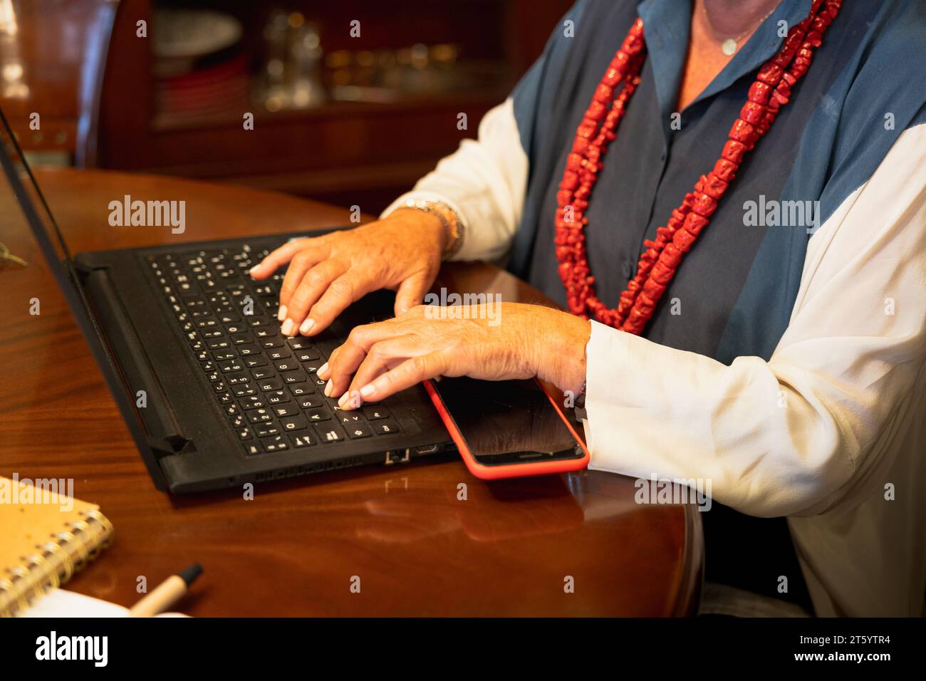 Closeup womans hands typing using hi-res stock photography and images ...
