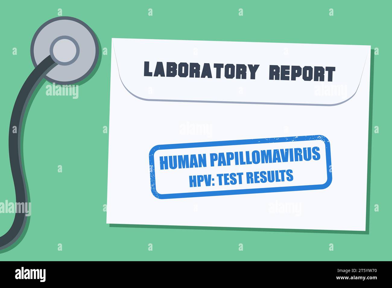 Human papillomavirus (HPV) test results. Medical laboratory health ...