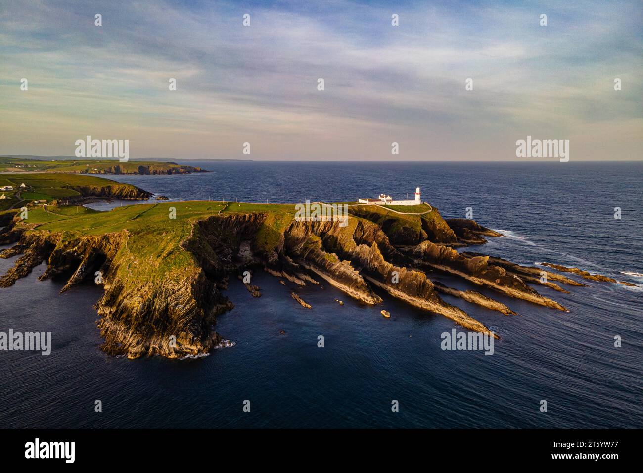 Sunset at Galley Head, County Cork, Ireland Stock Photo - Alamy