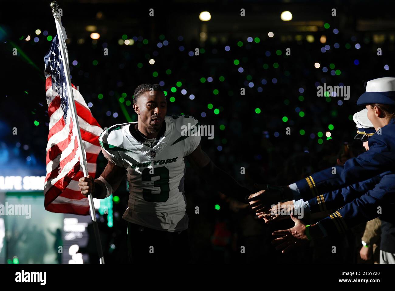 New York Jets safety Jordan Whitehead (3) reacts during player ...
