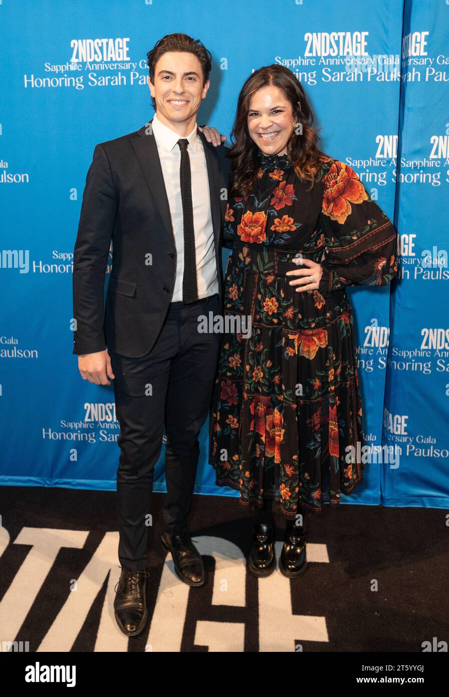 Derek Klena and Lindsay Mendez attend Second Stage Theater Fall Gala ...