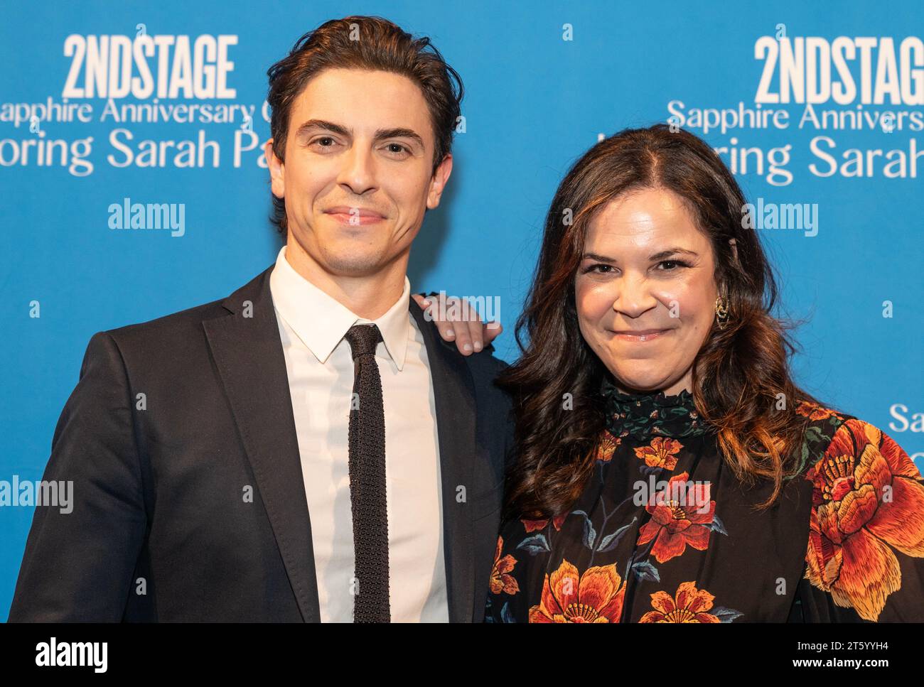 Derek Klena and Lindsay Mendez attend Second Stage Theater Fall Gala ...