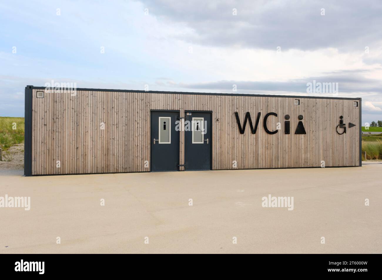 Toilet facility, WC, symbol for ladies and gentlemen, North Sea ...