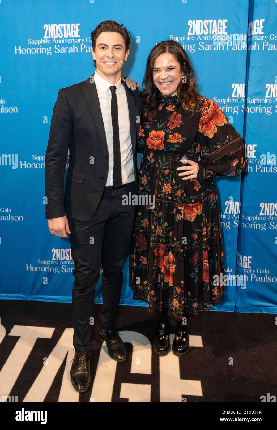 New York, New York, USA. 6th Nov, 2023. Derek Klena and Lindsay Mendez ...