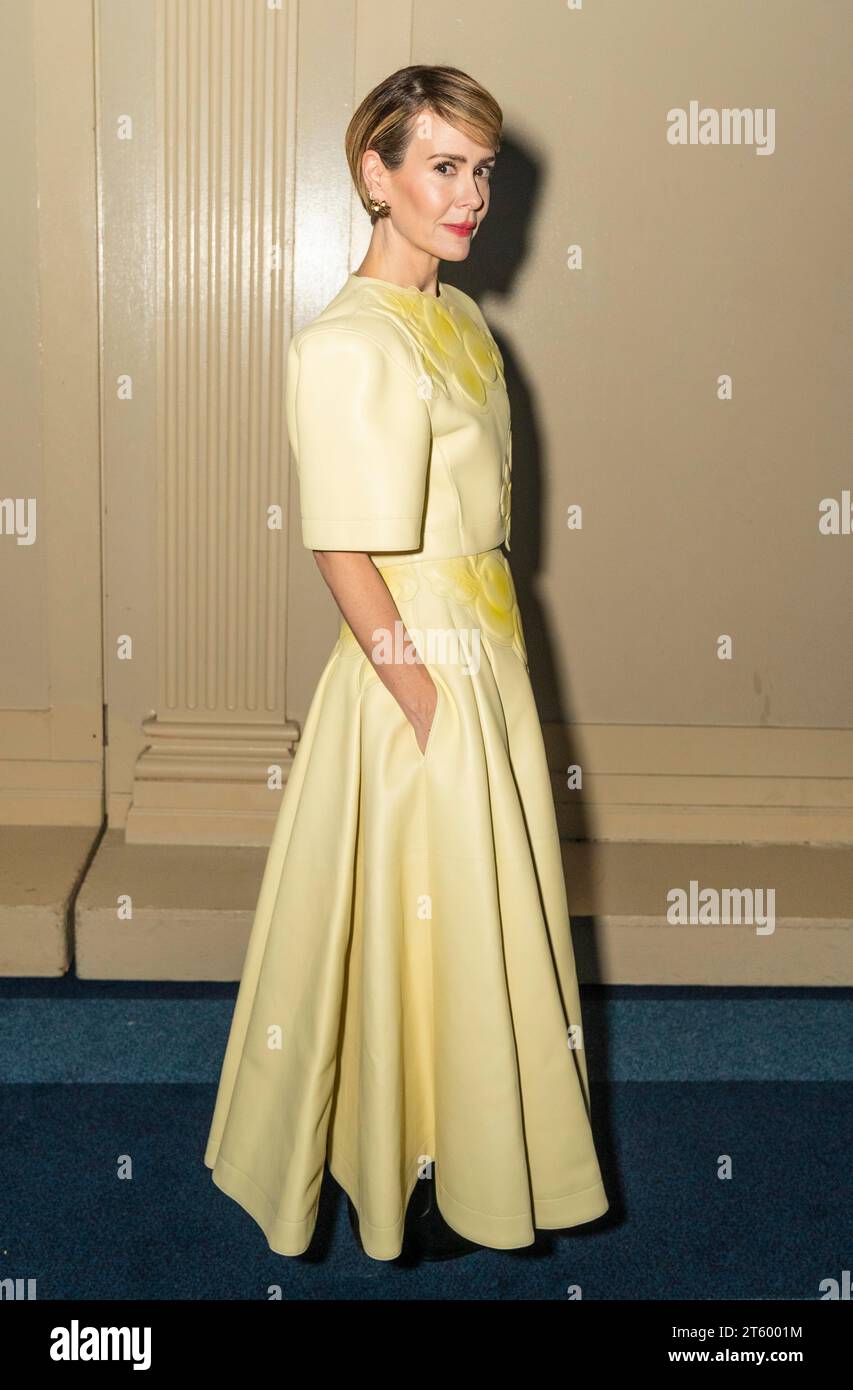 New York, New York, USA. 6th Nov, 2023. Sarah Paulson wearing dress by ...