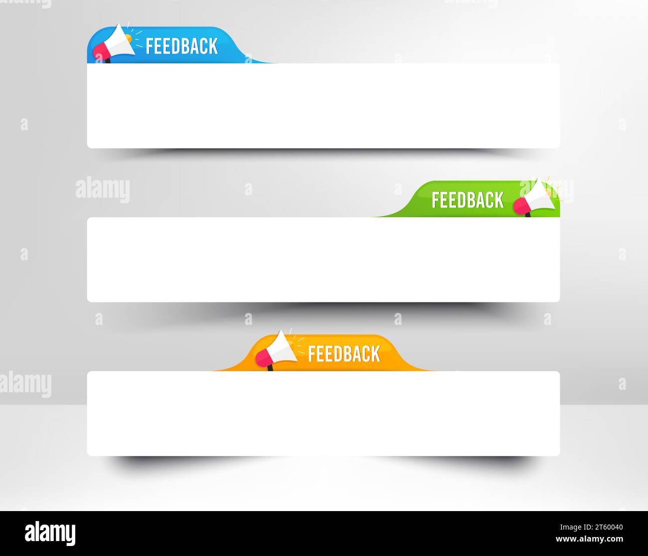 Feedback labels. Banner shadows set. Realistic page shadows template ...
