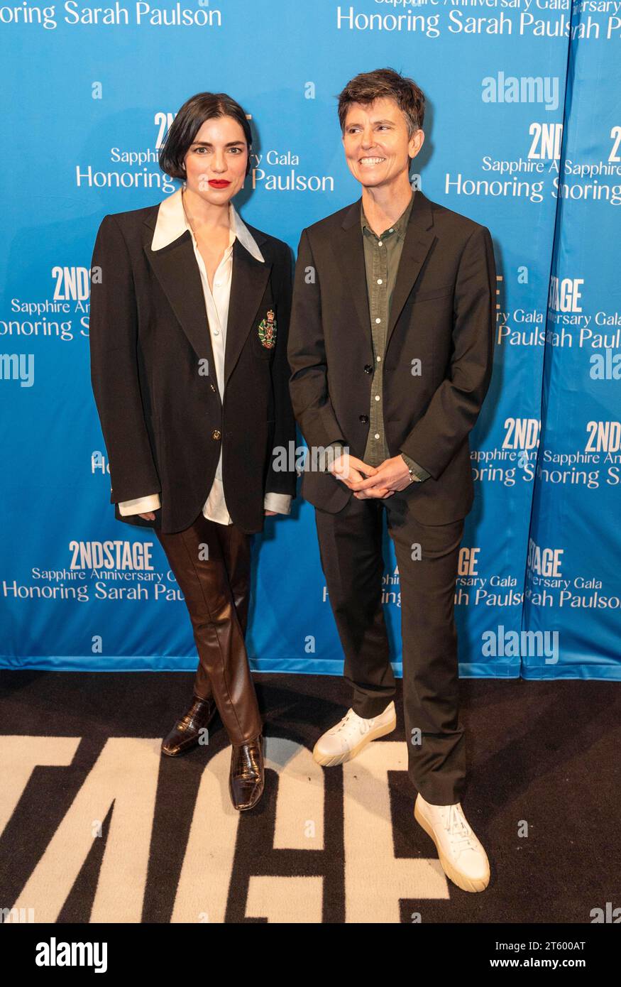 New York, New York, USA. 6th Nov, 2023. Angela Trimbur and Tig Notaro attend Second Stage ...