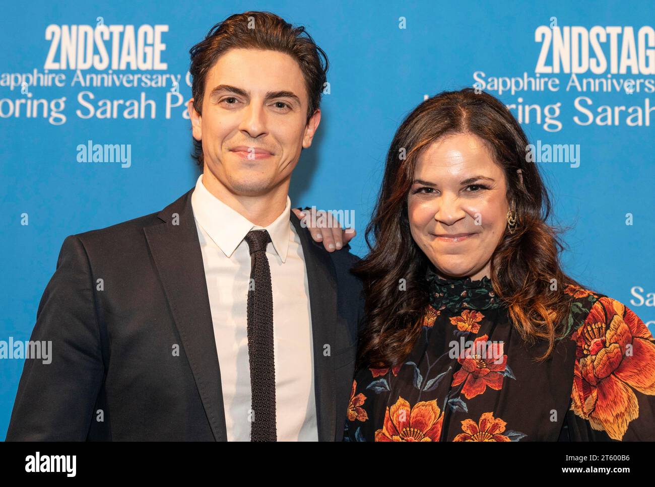 New York, New York, USA. 6th Nov, 2023. Derek Klena and Lindsay Mendez ...