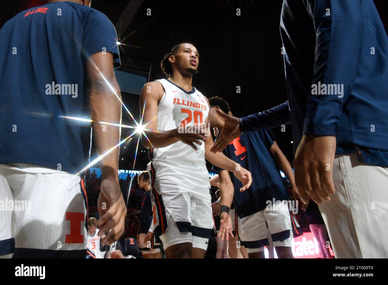 CHAMPAIGN, IL - NOVEMBER 06: Illinois Fighting Illini Guard Ty Rodgers ...