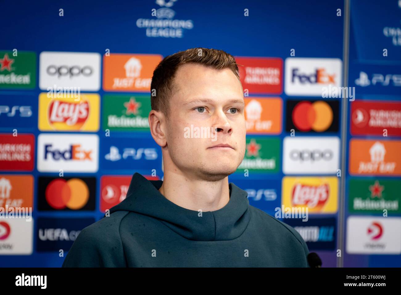 FC Copenhagen's Viktor Claesson during FC Copenhagen's press conference ...