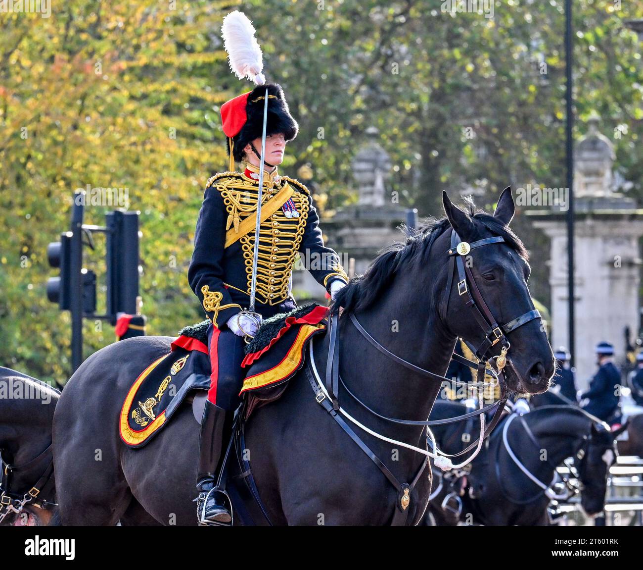 London, UK. 07th Nov, 2023. Mounted Soldiers of the Kings Troop, Royal ...