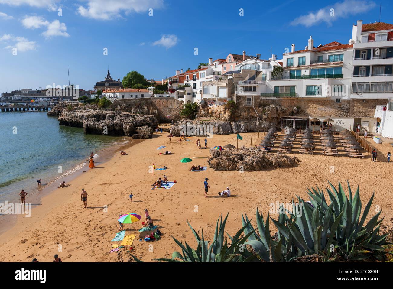 Cascais, Portugal - October 14, 2023 - Praia da Rainha picturesque ...