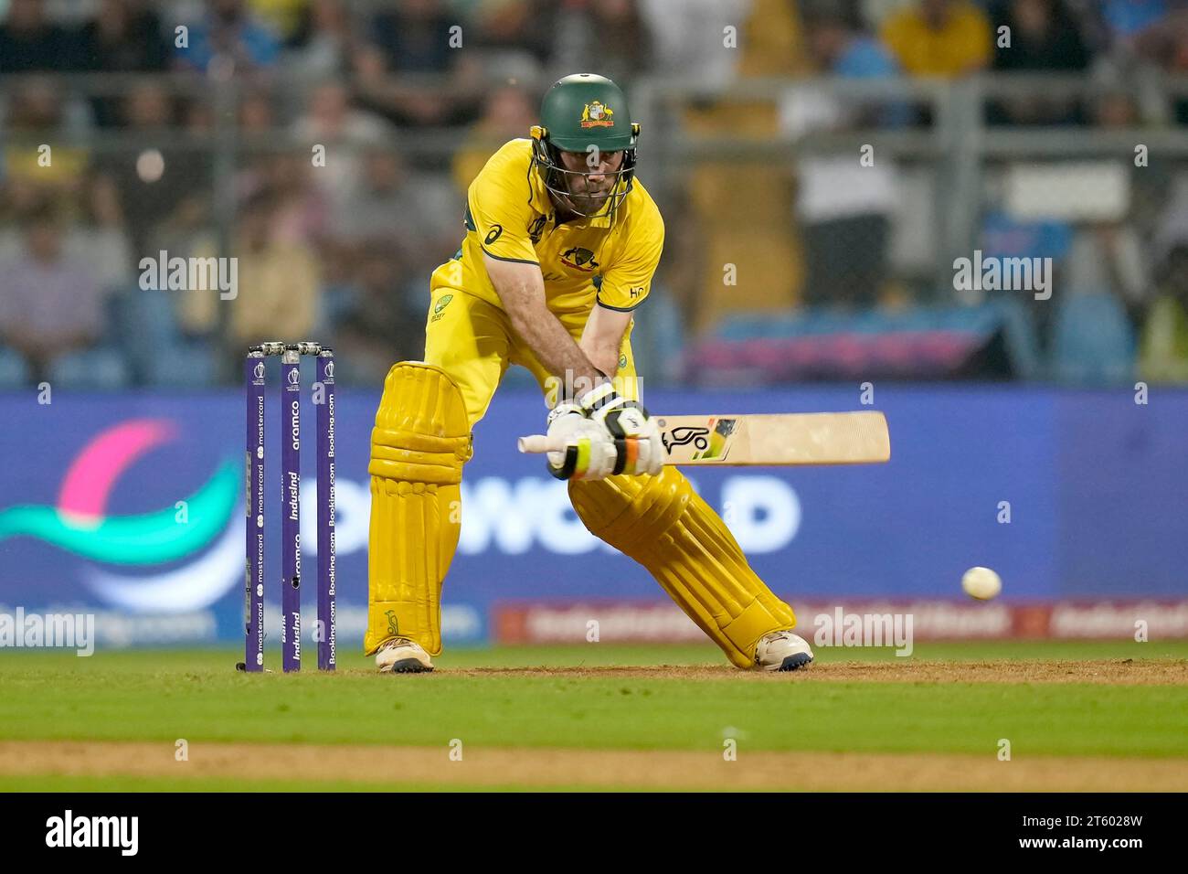 Australia's Glenn Maxwell plays a shot during the ICC Men's Cricket ...