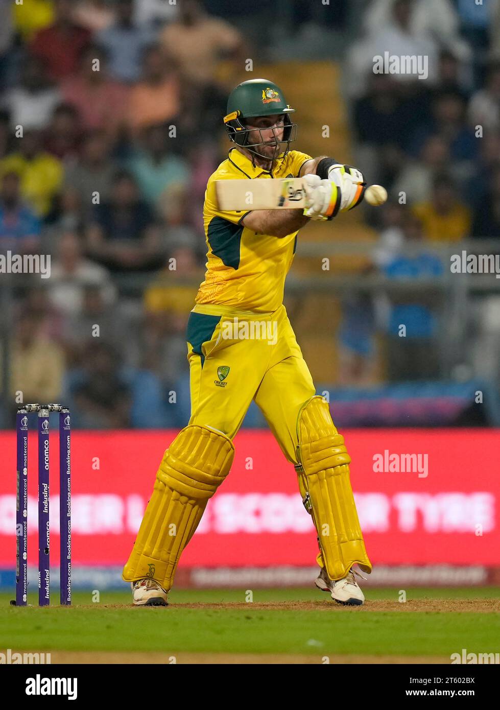 Australia's Glenn Maxwell plays a shot during the ICC Men's Cricket ...