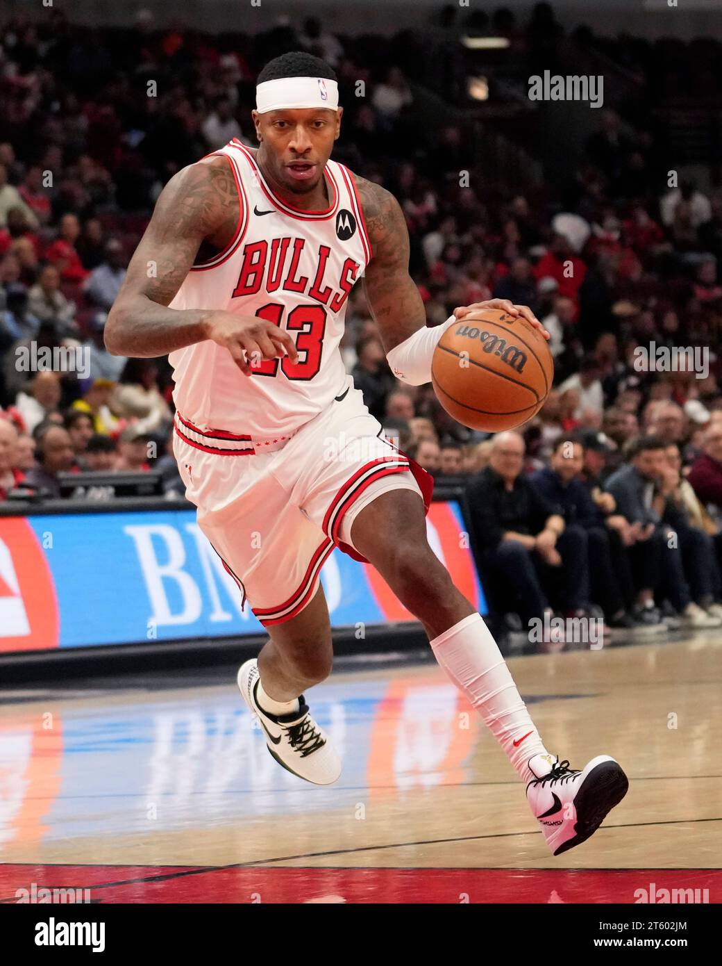 Chicago Bulls' Torrey Craig drives the lane during an NBA basketball ...