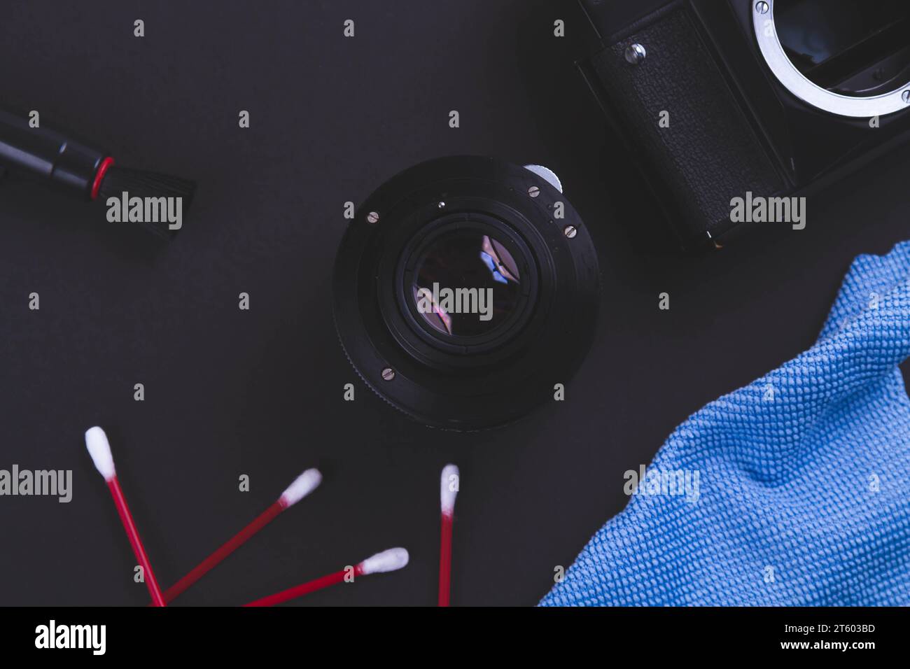 Cleaning of photographic equipment. Camera repair. Removing dust from ...