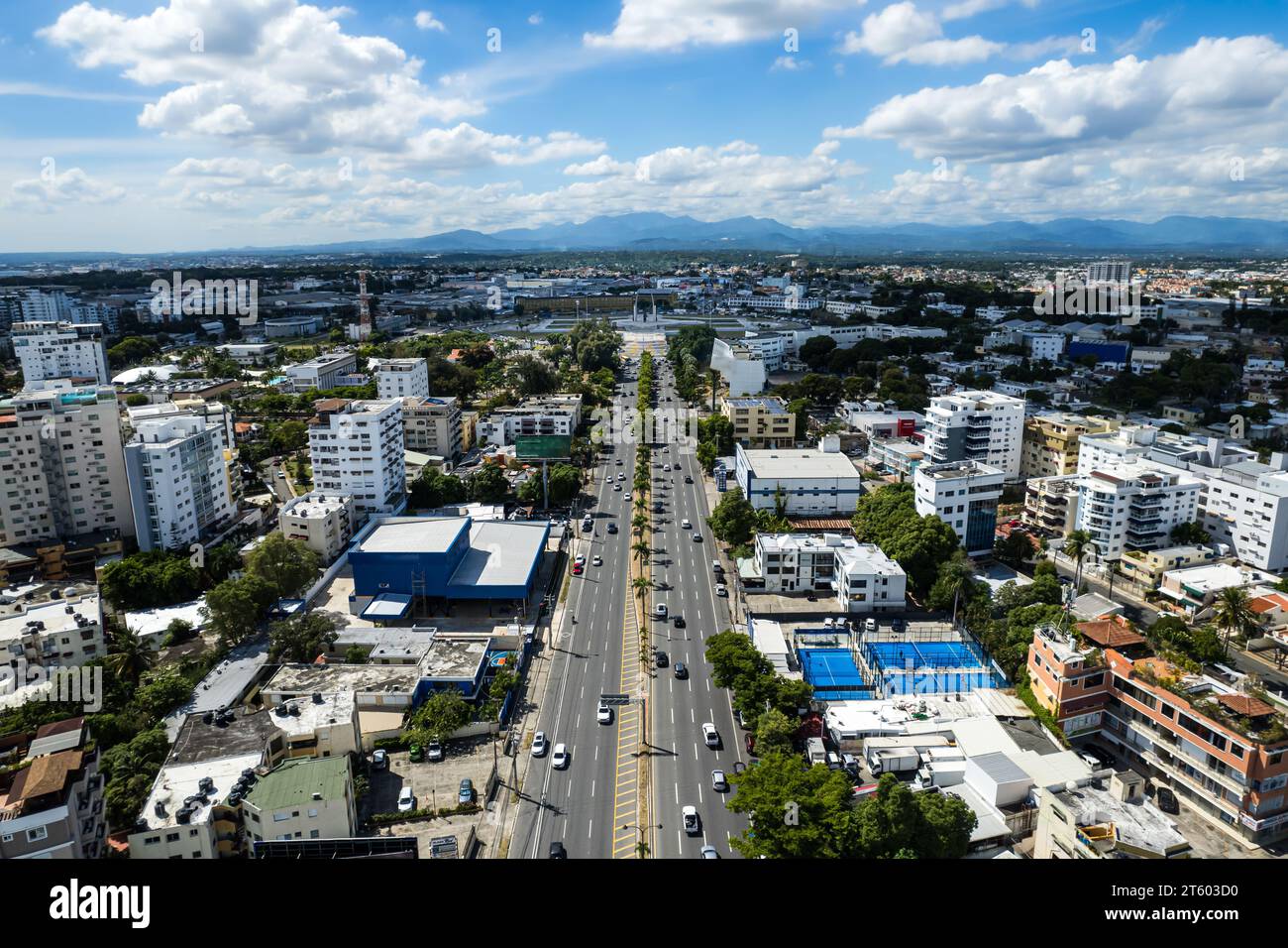 Aerial view Santo Domingo, Capital Of Dominican Republic, its beautiful ...