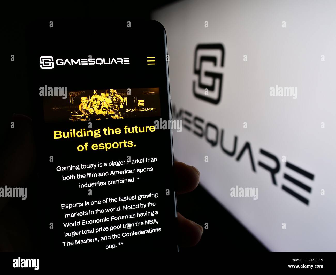 Gaming logo with slogan hi-res stock photography and images - Alamy