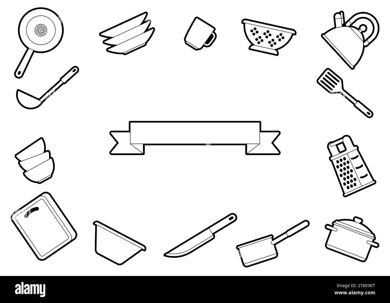 Background with kitchen utensils. Cooking tools for restaurant Stock ...