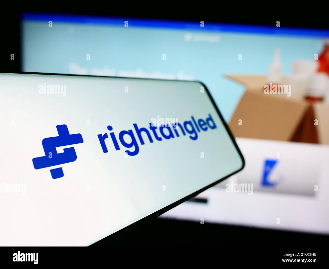 Rightangled logo hi-res stock photography and images - Alamy