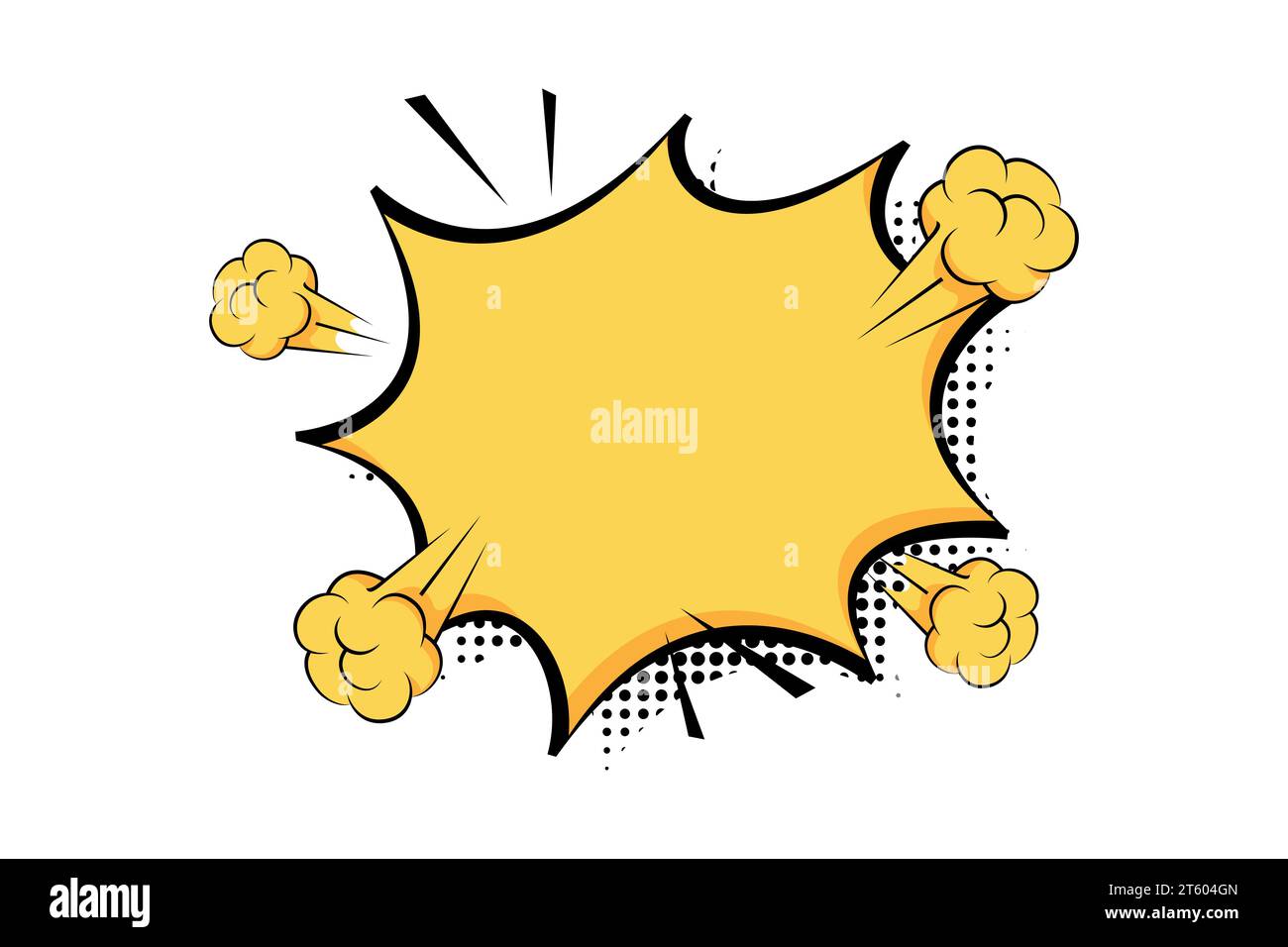 Comic text speech chat bubble explosion pop art style. Starburst comic ...