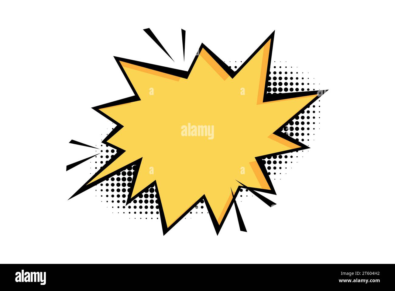 Comic text speech chat bubble explosion pop art style. Starburst comic ...
